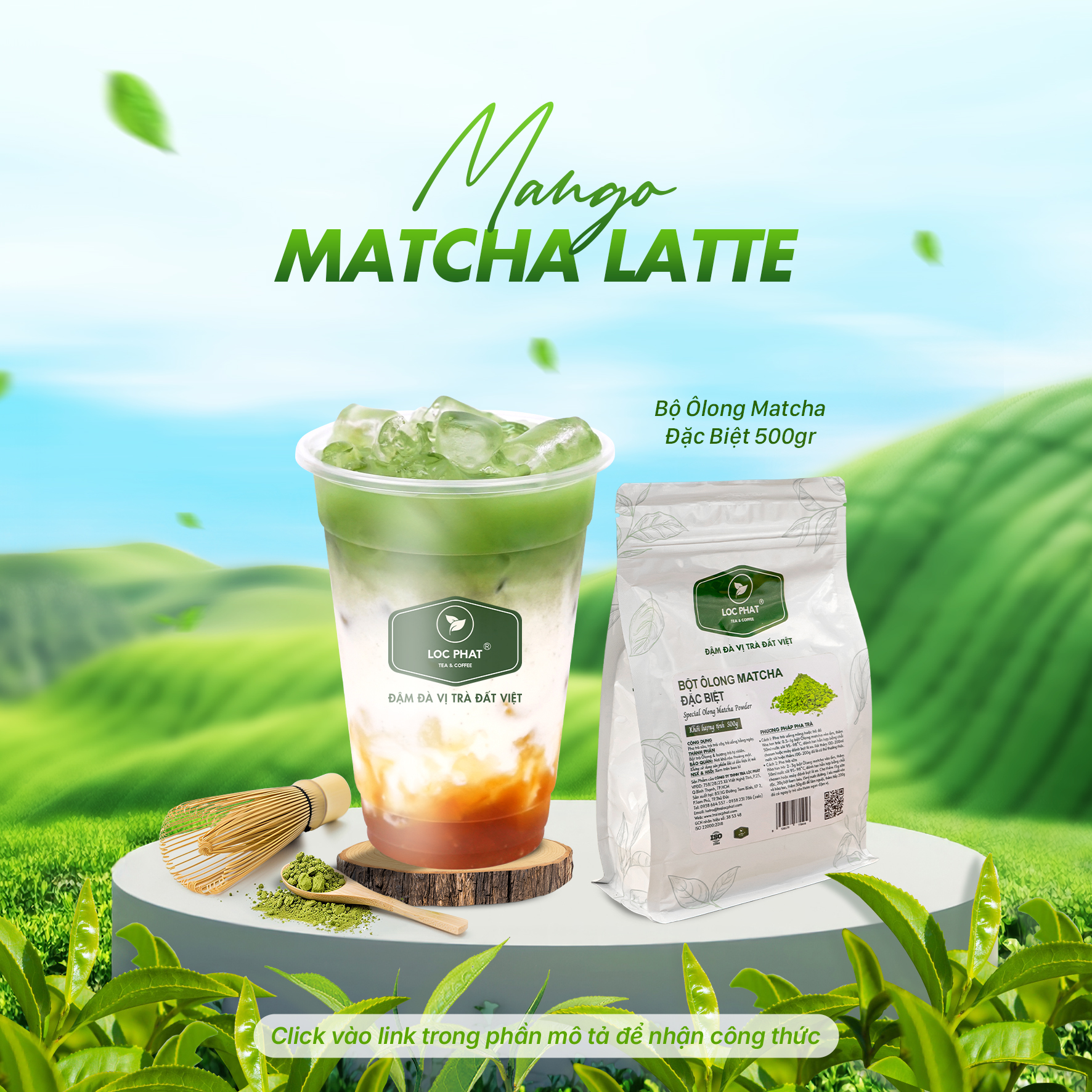 #BỘ CÔNG THỨC ÔLONG MATCHA ĐẶC BIỆT - Trà Lộc Phát
