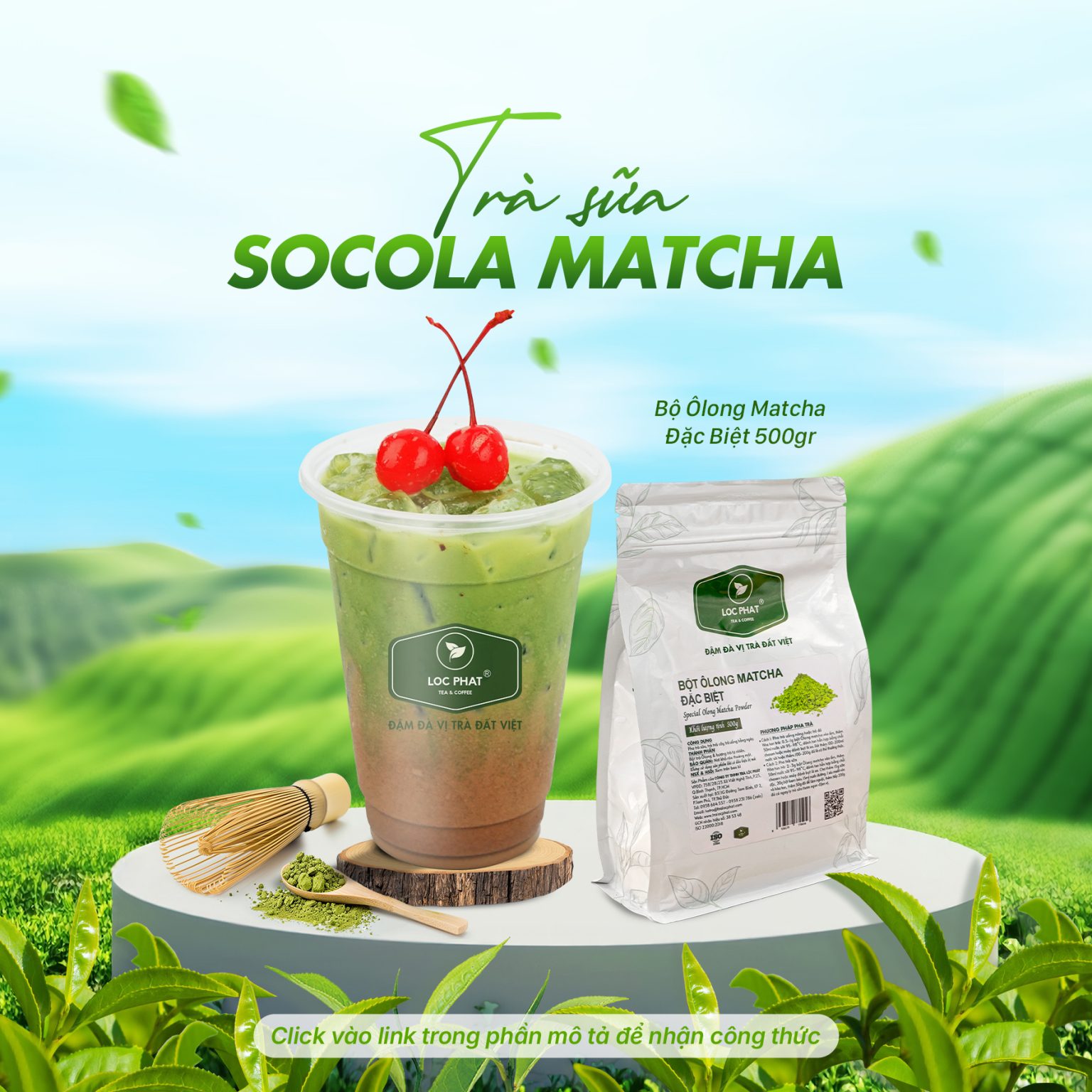#BỘ CÔNG THỨC ÔLONG MATCHA ĐẶC BIỆT - Trà Lộc Phát