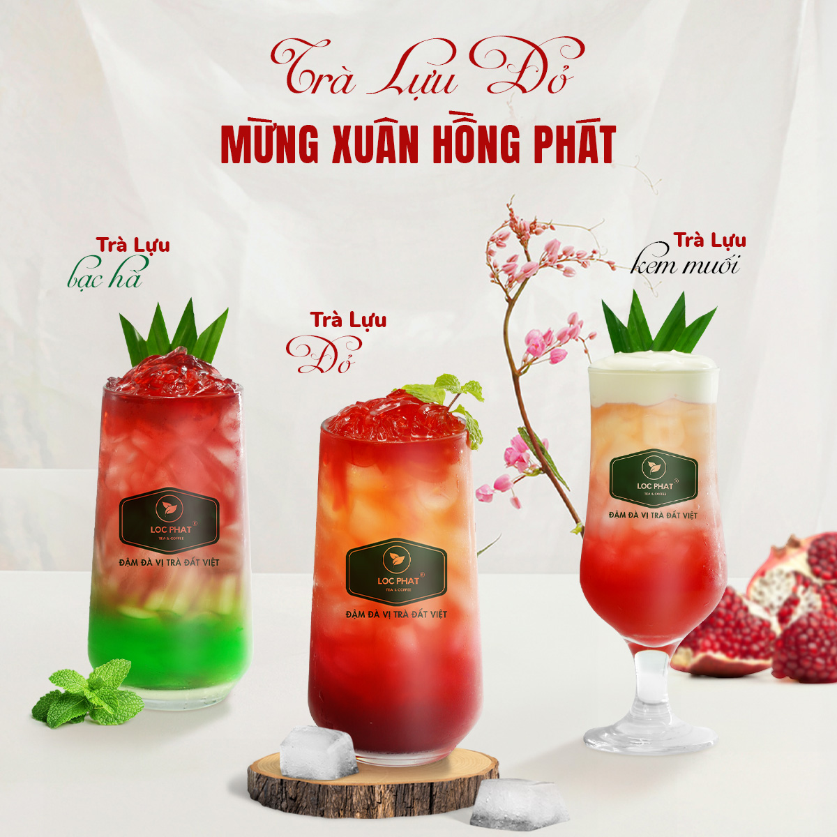 #286 CÔNG THỨC PHA CHẾ TRÀ LỰU BẠC HÀ - Trà Lộc Phát