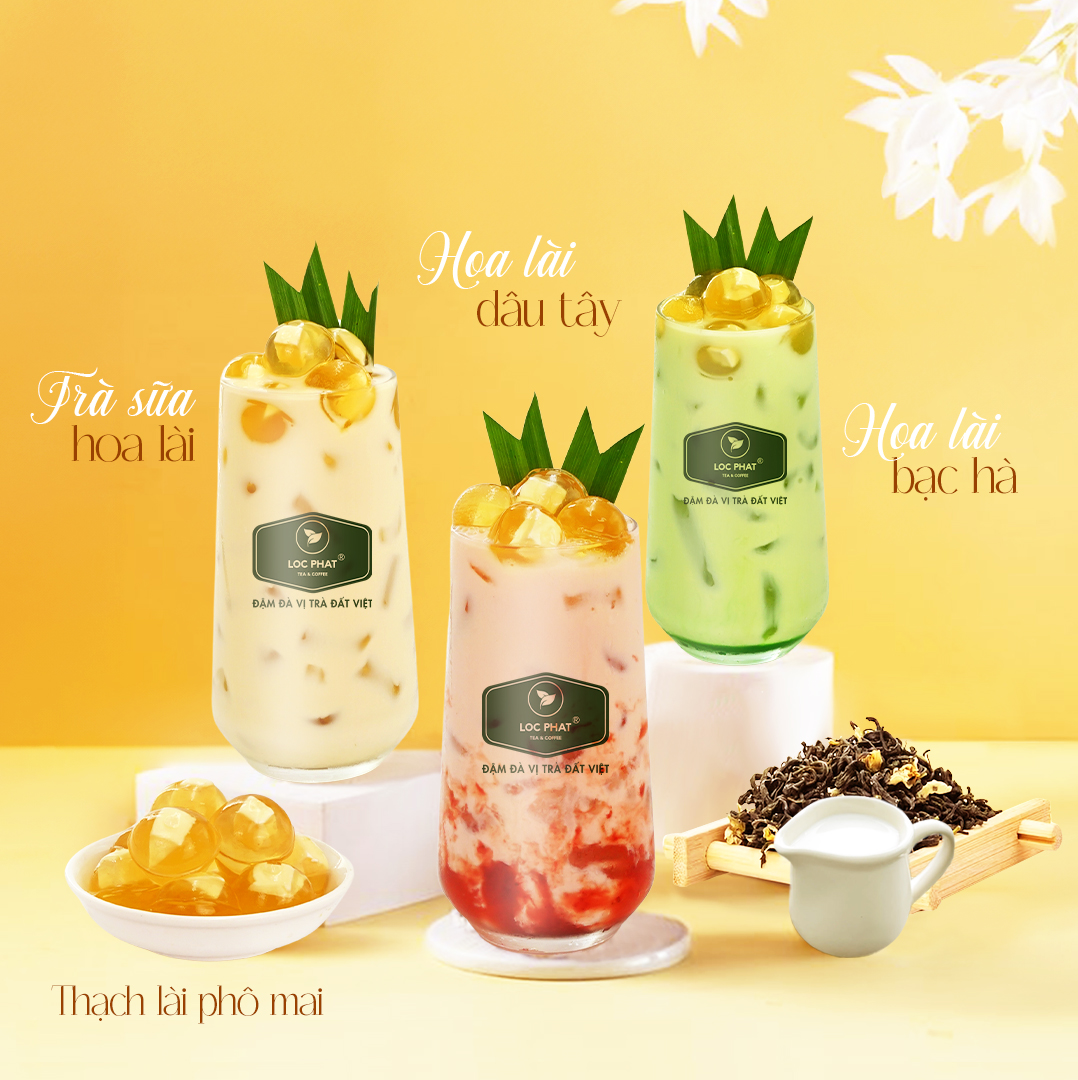 #295 CÔNG THỨC PHA CHẾ TRÀ SỮA HOA LÀI DÂU TÂY - Trà Lộc Phát